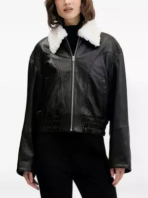 Hugo Shearling Zip-up Jacket