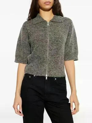 SAMSOE SAMSOE Zip-up Collared Top