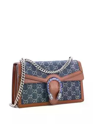 Gucci Dionysus Gg Denim Small Shoulder Bag - Blue