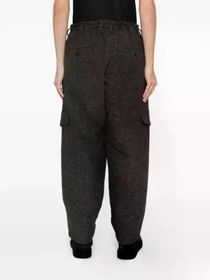 Yohji Yamamoto Tweed Side-pocket Trousers