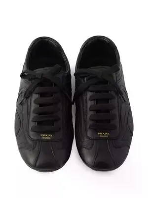 Prada Montecarlo Re-edition 2005 Nappa Leather Sneakers - Black