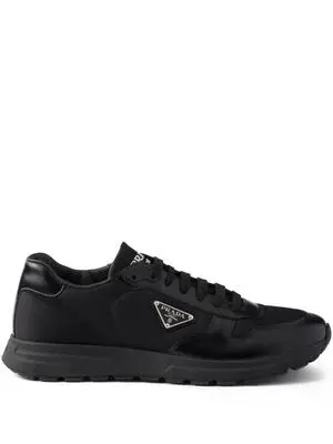 Prada Triangle-logo Sneakers - Black