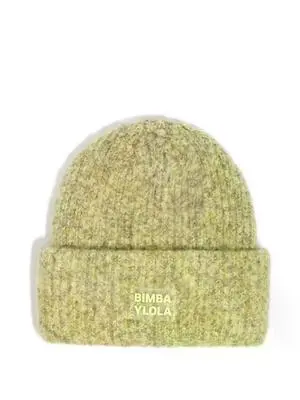 Bimba Y Lola Logo-plaque Beanie - Green