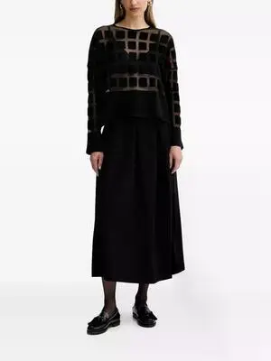 Liviana Conti Molly Pleated Midi Skirt