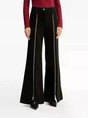 Patrizia Pepe Zip-detail Wide Leg Jeans