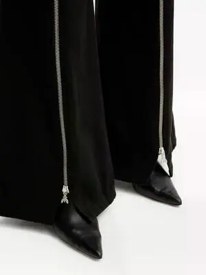 Patrizia Pepe Zip-detail Wide Leg Jeans