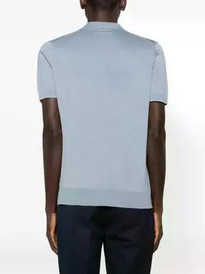 Brunello Cucinelli V-neck Short-sleeve Top - Blue