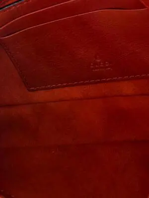 Gucci Gg Marmont Flap Bag Matelasse Patent Mini Crossbody Bag - Red