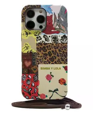 Bimba Y Lola Iphone 15 Pro Max Patchwork Phone Case - Brown