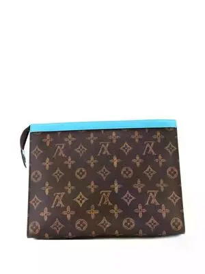 LOUIS VUITTON Pochette Voyage No.7 Trunk L'oeil Vintage Monogram Canvas Mm Clutch Bag