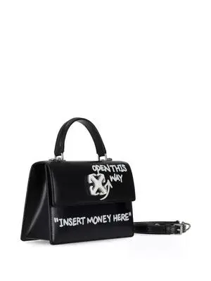 Off-White Jitney 1.4 Top Handle Bag - Black