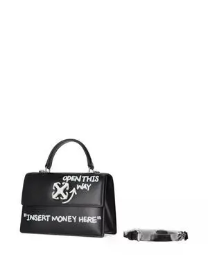 Off-White Jitney 1.4 Top Handle Bag - Black