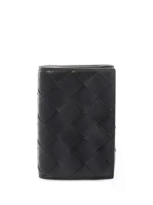 Bottega Veneta 2012-2025 Intrecciato Tiny Wallet Small Wallets - Black