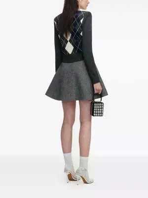 SELF-PORTRAIT Argyle-pattern Sweater