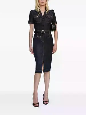 Midi Shirt Dresses with Pockets