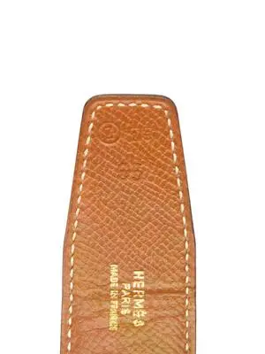Hermès 1996 Box Calf Horse Buckle Belt