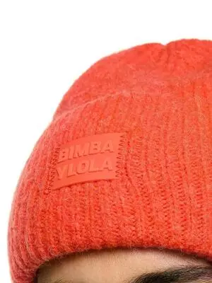 Bimba Y Lola Logo Patch Ribbed Beanie