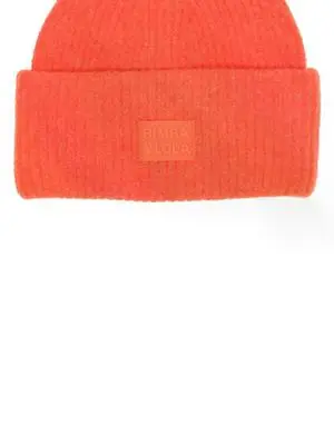 Bimba Y Lola Logo Patch Ribbed Beanie