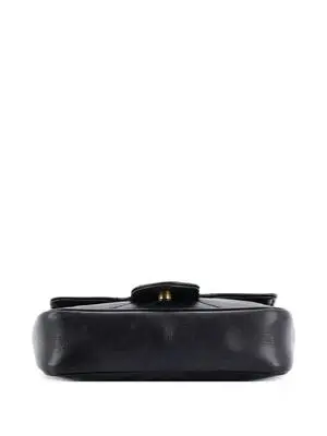 Gucci Gg Marmont Flap Super Mini Crossbody Bag - Black