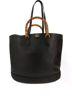 Gucci 2020's Bamboo-handle Leather Tote Bag