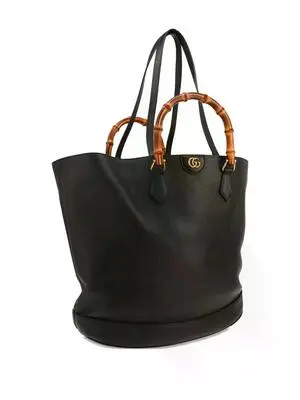 Gucci 2020's Bamboo-handle Leather Tote Bag