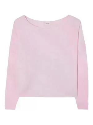 American Vintage Damsville Boat Neck Ribbed Sweater - Pink