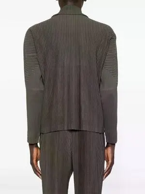 Issey Miyake Pleated Roll-neck Top - Green