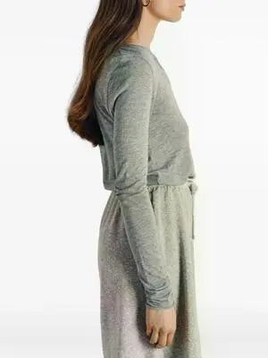 American Vintage Jacksonville V-neck Long-sleeved T-shirt - Grey
