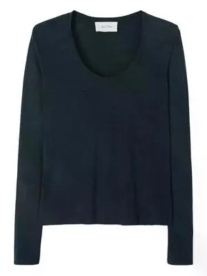 American Vintage Jacksonville Scoop-neck T-shirt - Blue