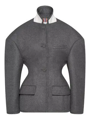 Thom Browne Wool Flannel Jacket - Grey