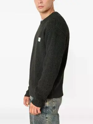 American Vintage Ribbed Logo-patch Sweater