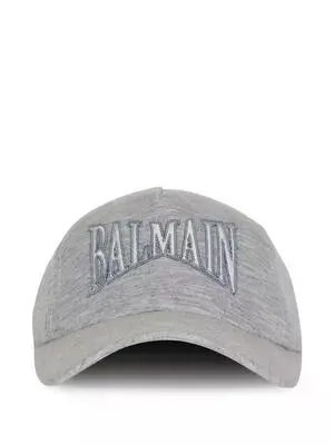 Balmain Embroidered Baseball Cap - Grey