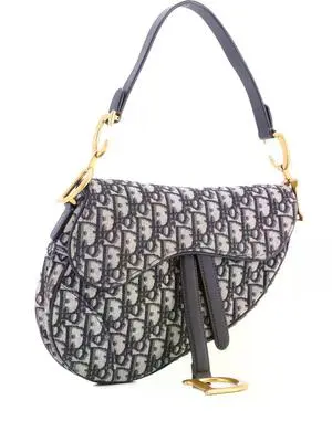 Dior Saddle Handbag Oblique Canvas - Blue