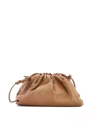Bottega Veneta The Pouch Leather Mini Crossbody Bag - Brown