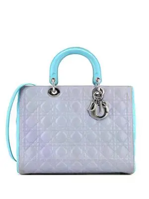 Dior Lady Large Satchel Cannage Quilt Lambskin