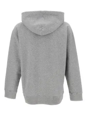 MAISON MARGIELA Front-pocket Ribbed-trim Hoodie - Grey