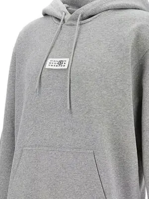 MAISON MARGIELA Front-pocket Ribbed-trim Hoodie - Grey