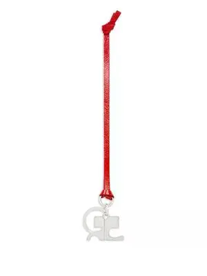 COURREGES Logo-charm Keyring - Red