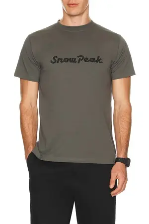 SNOW PEAK Typography T-shirt