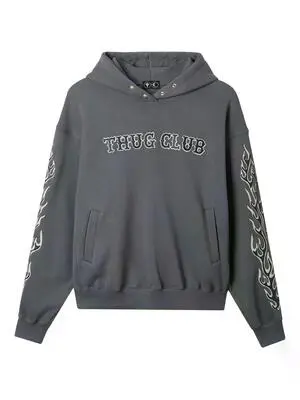 THUG CLUB Flame Motif Hoodie
