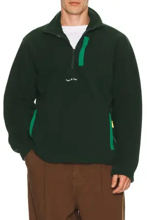 MUSEUM OF PEACE & QUIET Summit Polar Fleece Quarter Zip - Forest