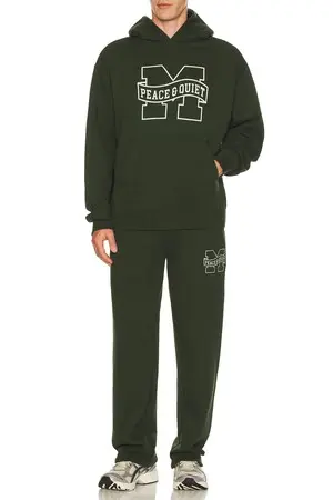 MUSEUM OF PEACE & QUIET Banner Sweatpants In Green