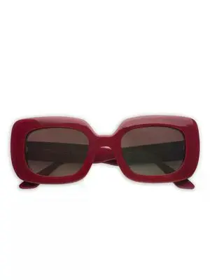 EMMANUELLE KHANH Pamela Rectangle-frame Sunglasses - Red
