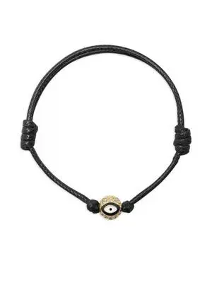 NIALAYA JEWELRY Evil Eye String Bracelet - Gold