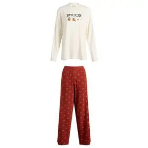 SKIMS X Cpfm Boyfriend Long Sleeve & Pant Set - Marble Yummy Print