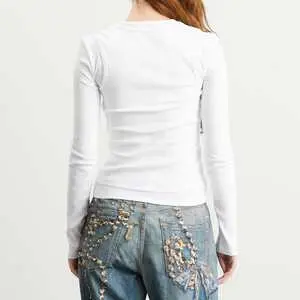 Acne Studios Elga Tinsel Long Sleeve Top