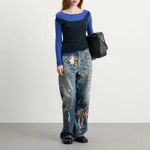 Acne Studios Jewellery Printed Jeans