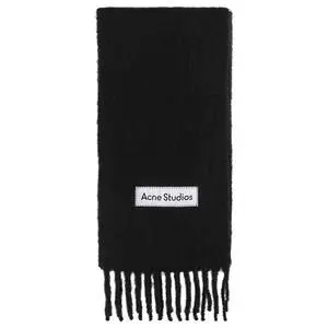 Acne Studios Vally Embroidered Scarf - Black