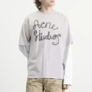 Acne Studios Tinsel Logo Double Sleeve T-shirt