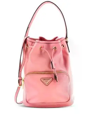 Prada Drawstring Pocket Small Bucket Bag